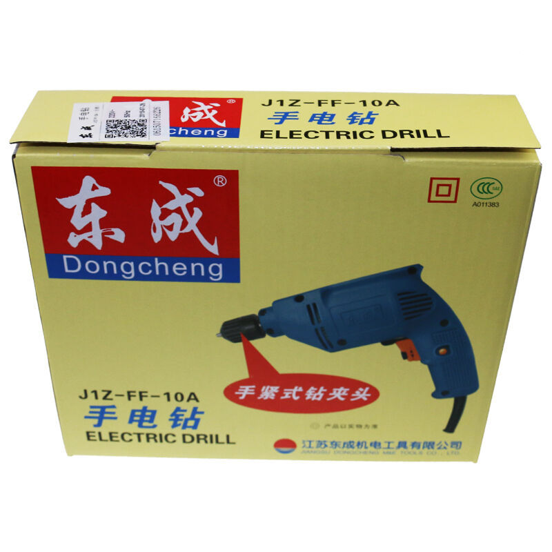 东成J1Z-FF-10A电钻(自锁)手枪钻家用多功能电动螺丝刀调速电钻